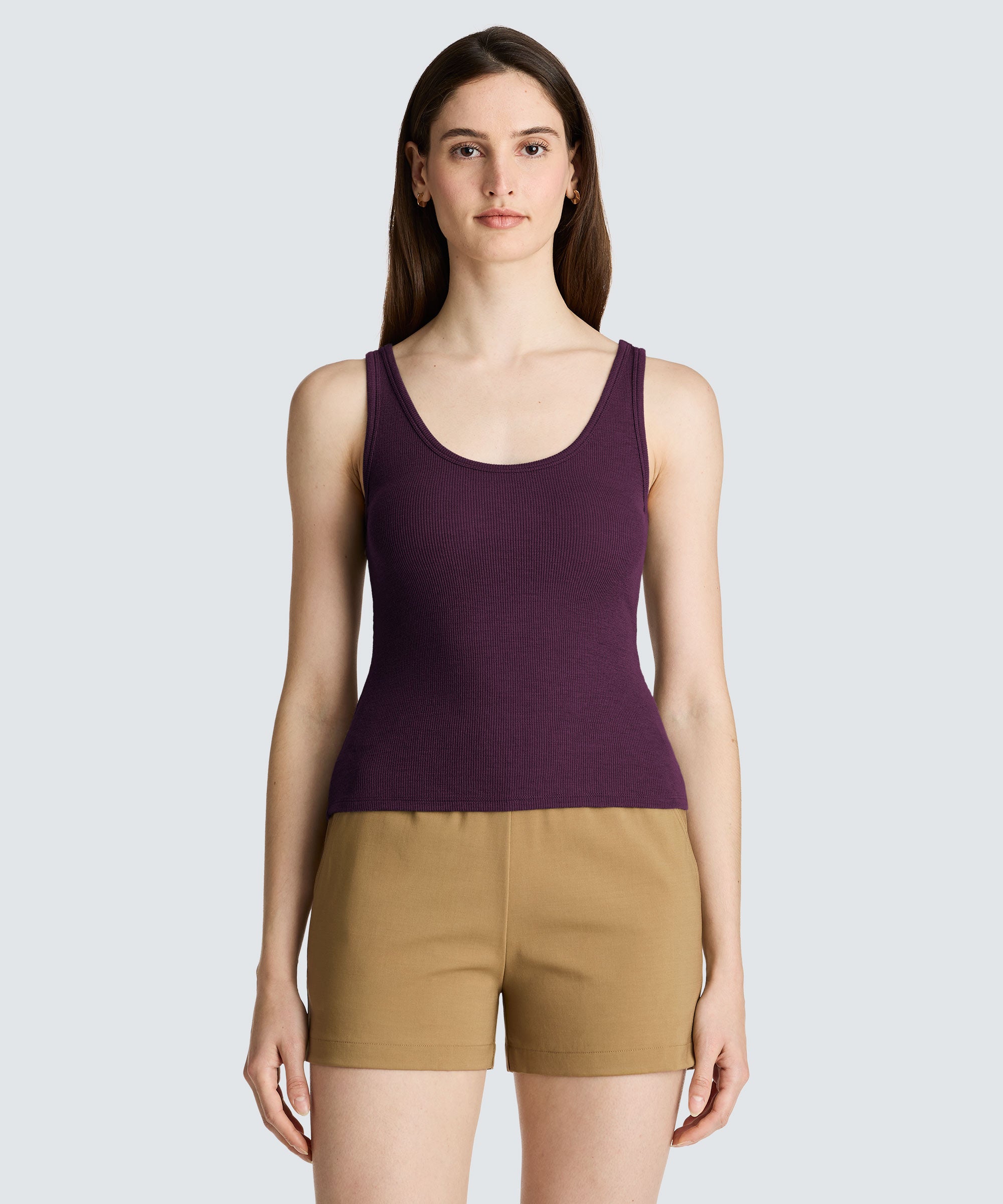 Women’s Merino Rib Scoop Neck Tank | Unbound Merino