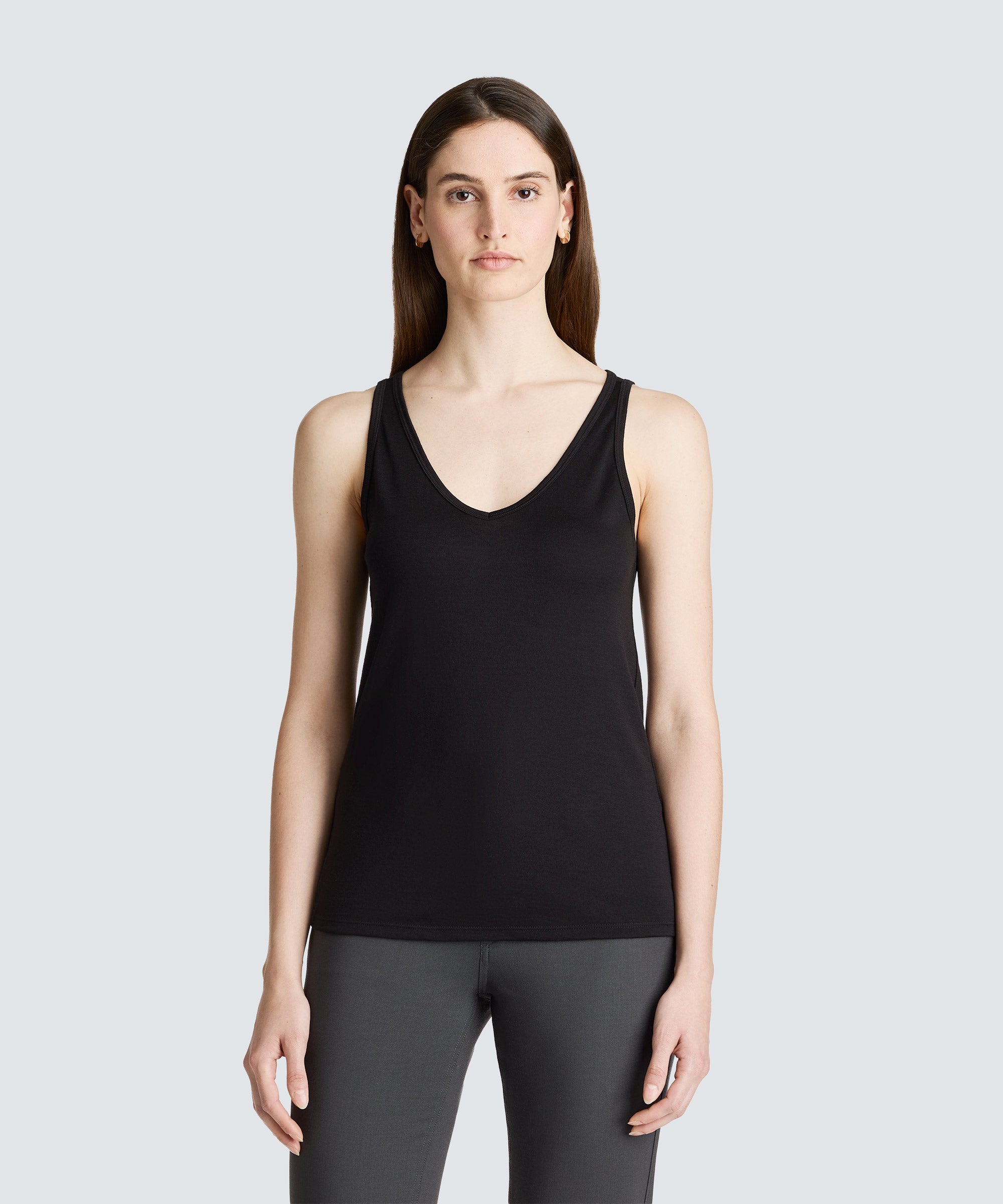 Women's Relaxed Merino V-Neck Tank | Unbound Merino